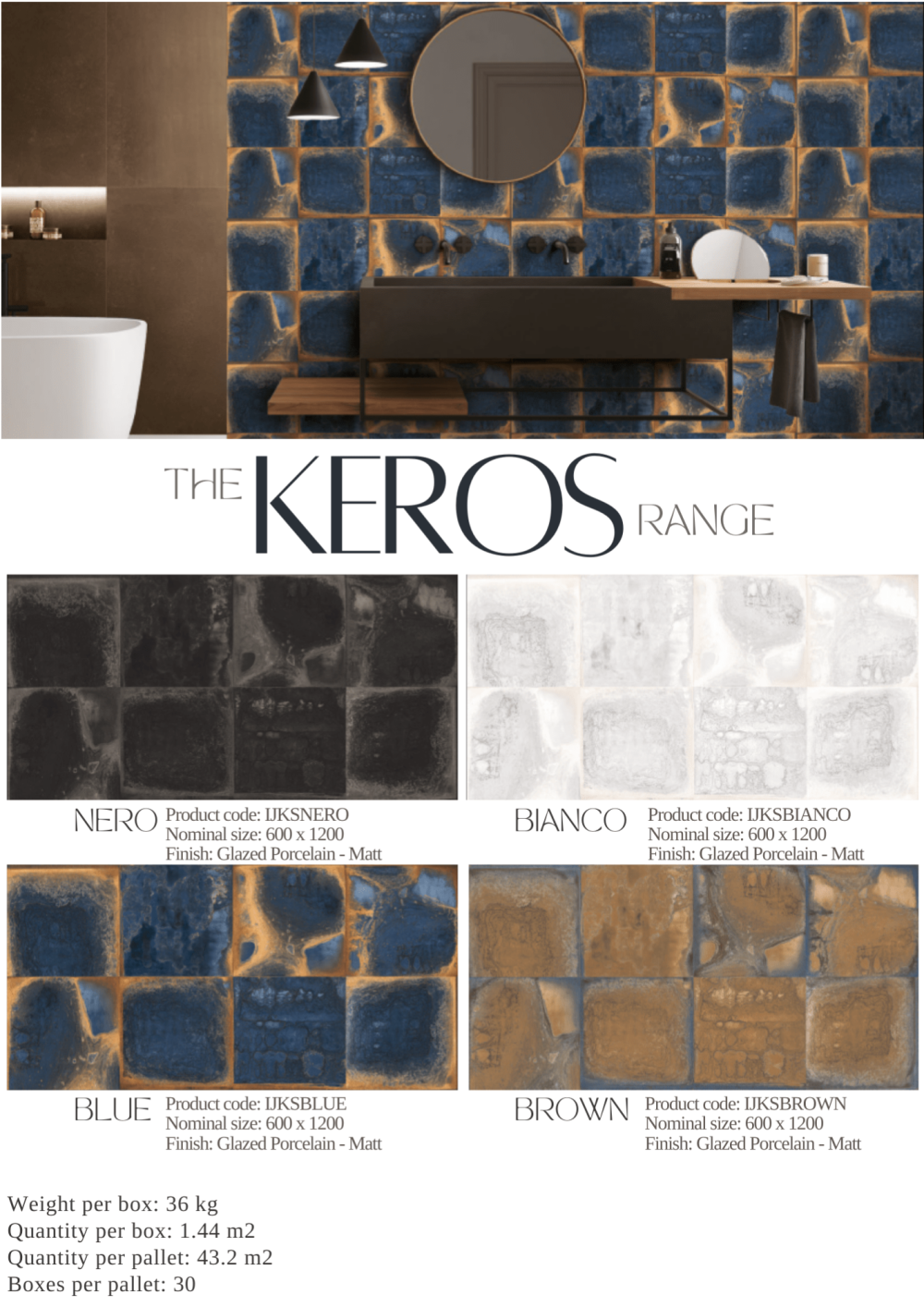 The Keros Range of Ceramic Tiles – The Flooring Company